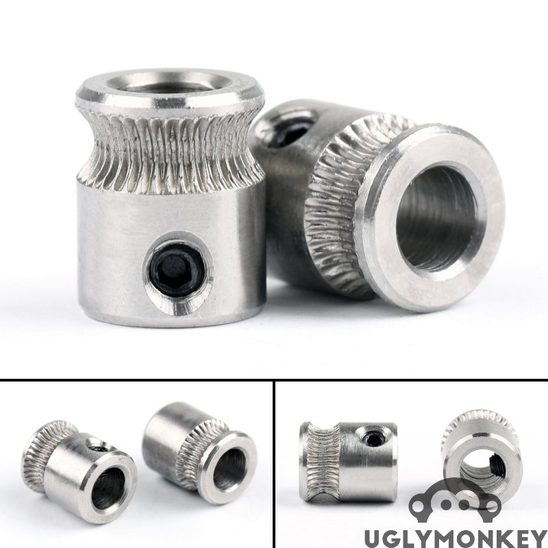 MK8 stainless steel extruder gear for 1.75mm inner bore 5mm
